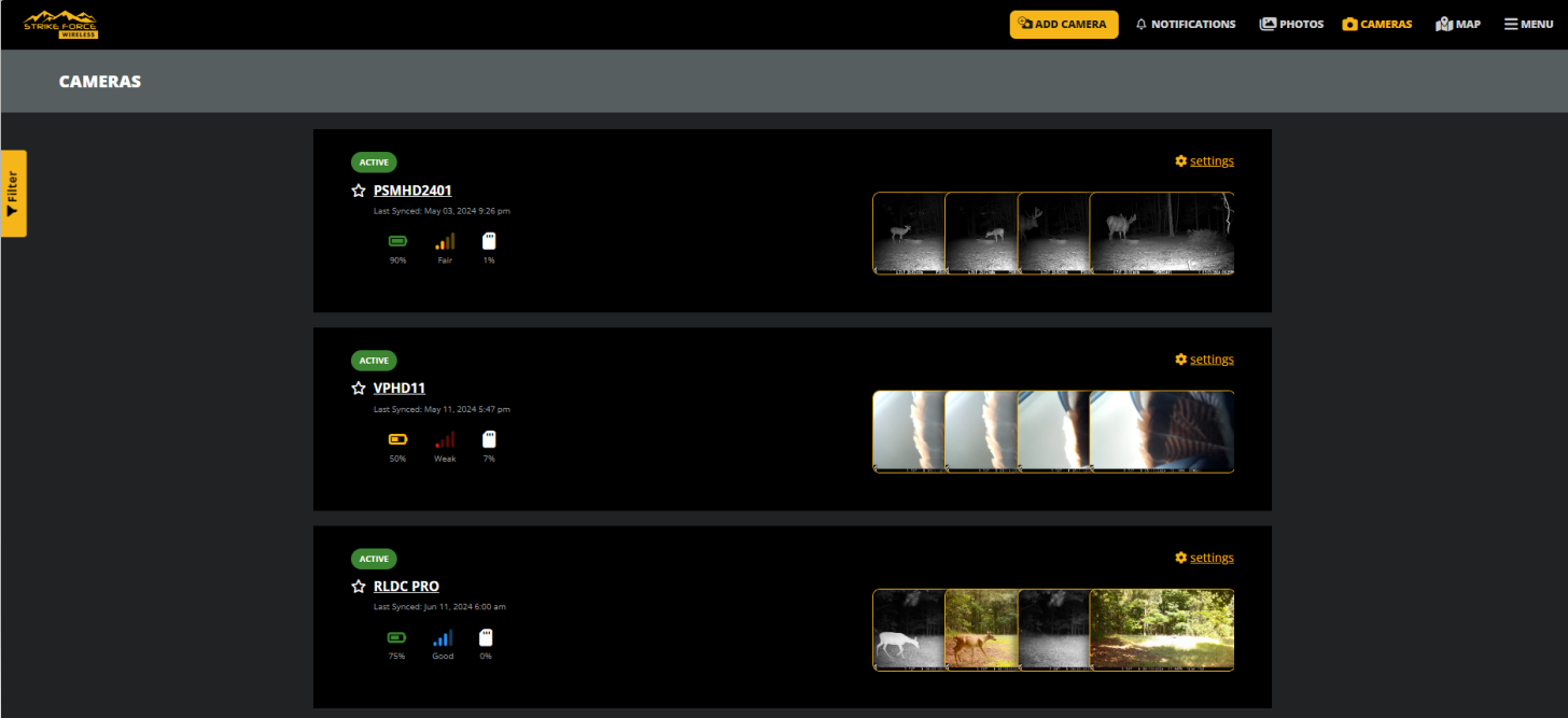 The Strike Force Wireless Website Overview Browning Trail Cameras